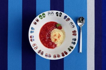 Recette du flan basque avec une écrasée de fraises du jardin au piment ...